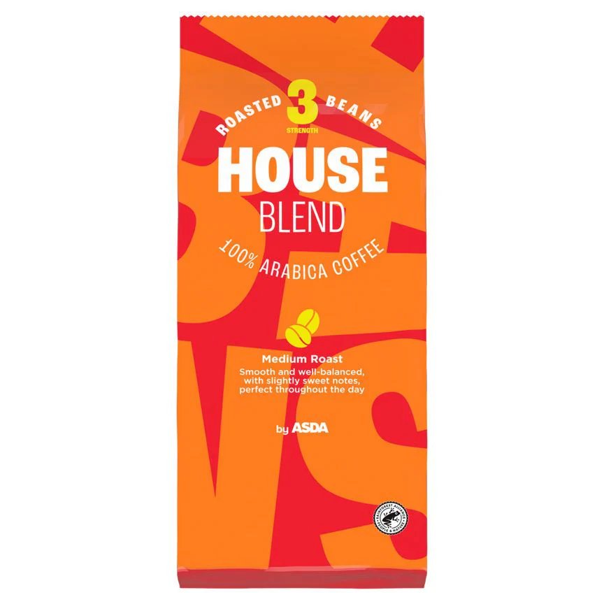 ASDA House Blend Roasted Coffee Beans – at Coffee PiB